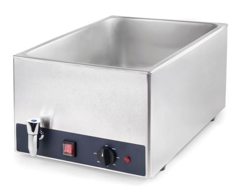 Bain marie professionnel GN 1/1 inox - Compatible bacs GN1/2 ou GN1/3
